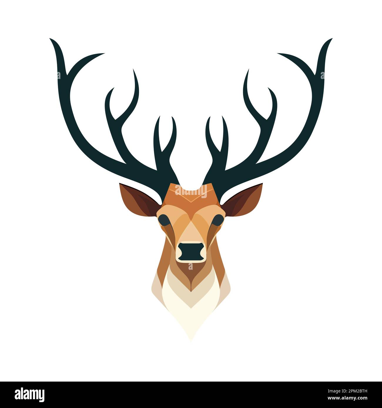 Logotipo De Asta De Ciervo