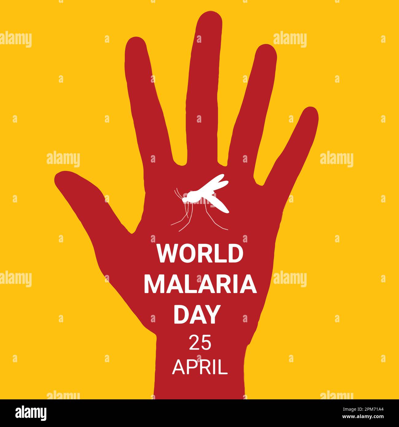 Día Mundial De La Malaria 25 De Abril Ilustración Vectorial Diseño