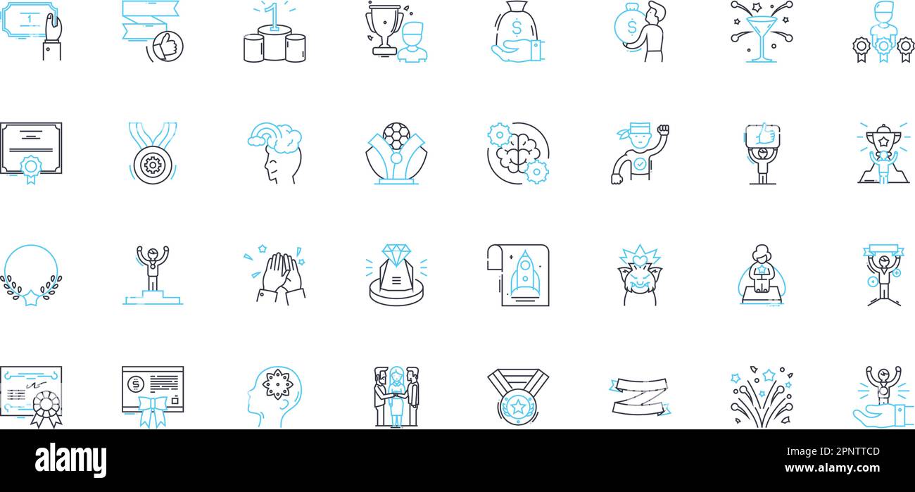 Conjunto de iconos lineales del sistema operativo. Windows, Linux ...