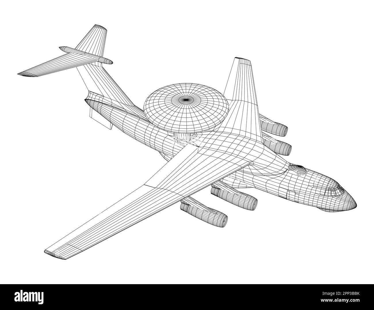 Avión De Combate En Los Iconos De Radar