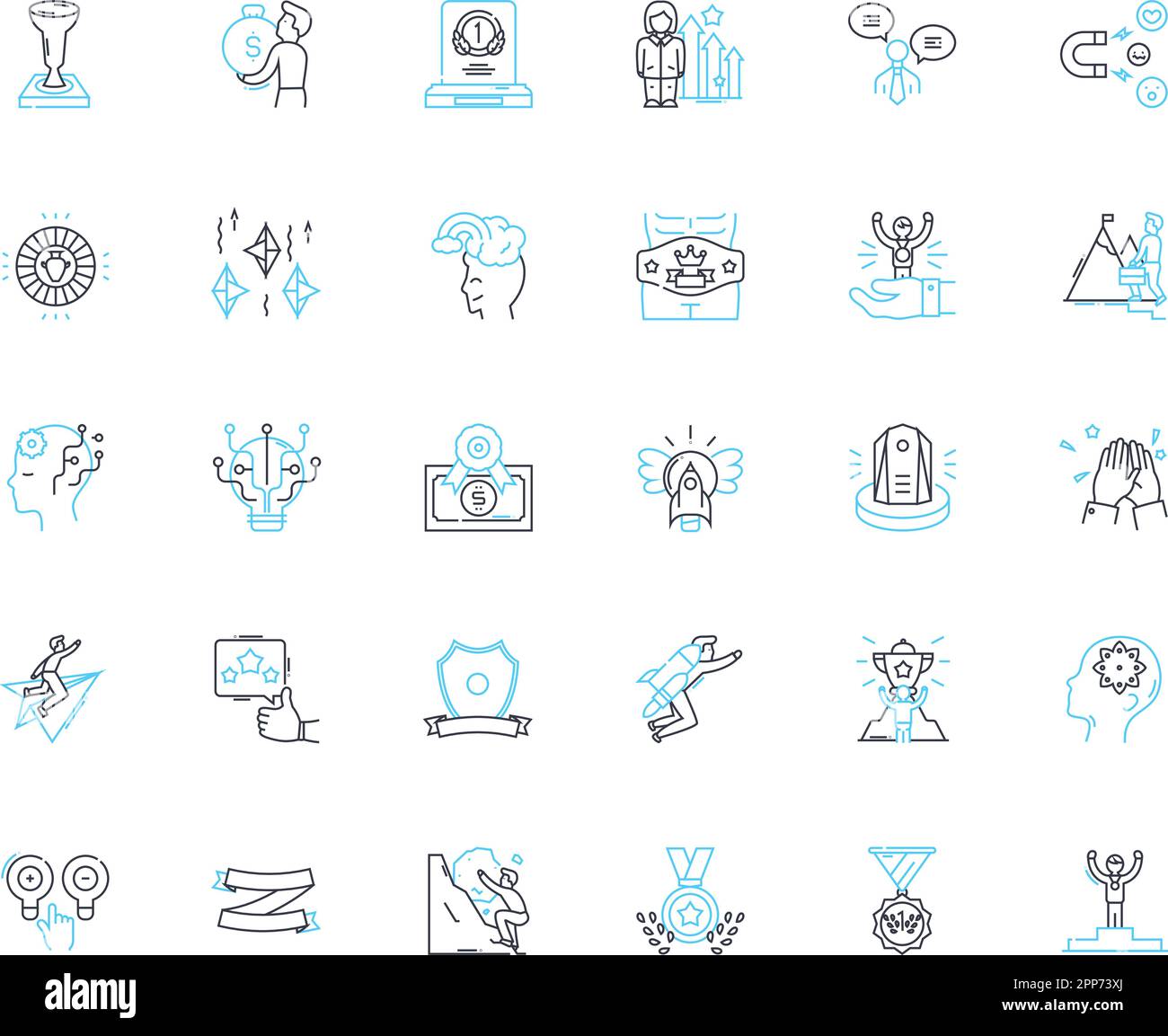 Conjunto de iconos lineales del sistema operativo. Windows, Linux ...