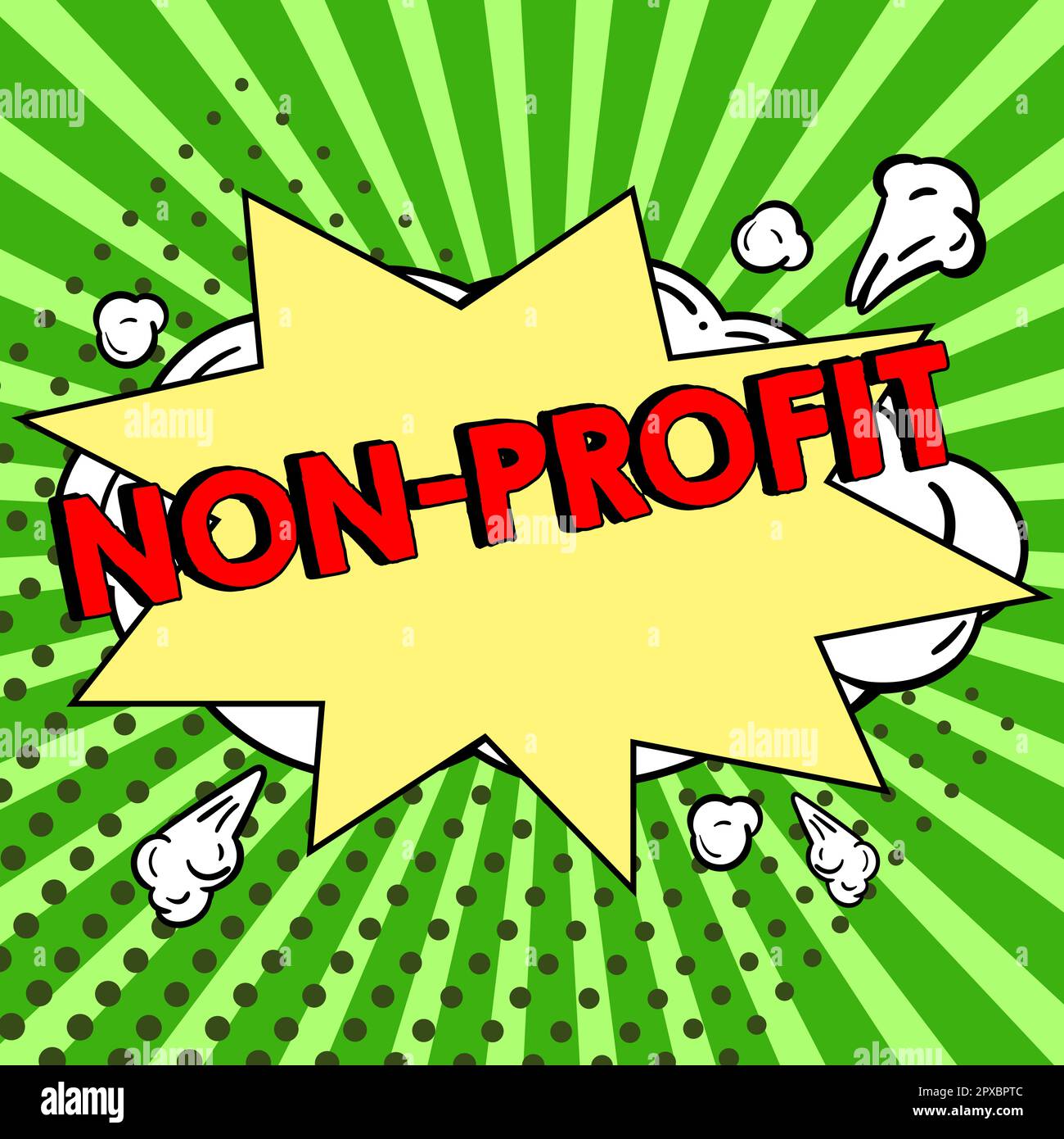 Título Conceptual Sin Fines De Lucro Idea De Negocio Que Proporciona