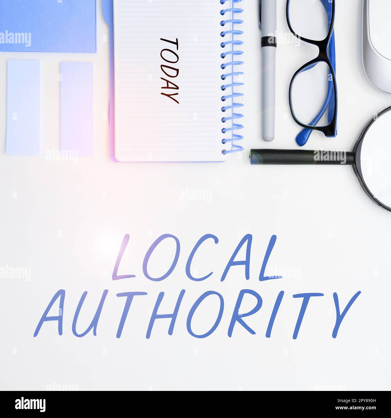 Señal Que Muestra La Autoridad Local Palabra Para El Grupo De Personas