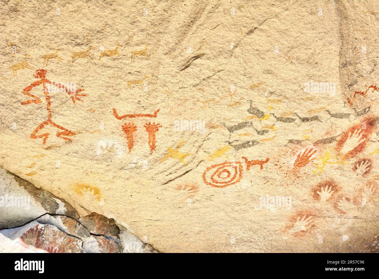 Arte Prehistórico Huellas En La Cueva De Las Manos Y Complejo De