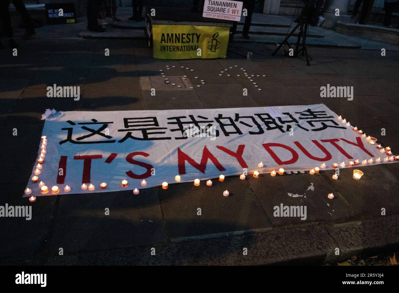 Londres Reino Unido 4 De Junio 2023 Protesta Y Vigilia Para