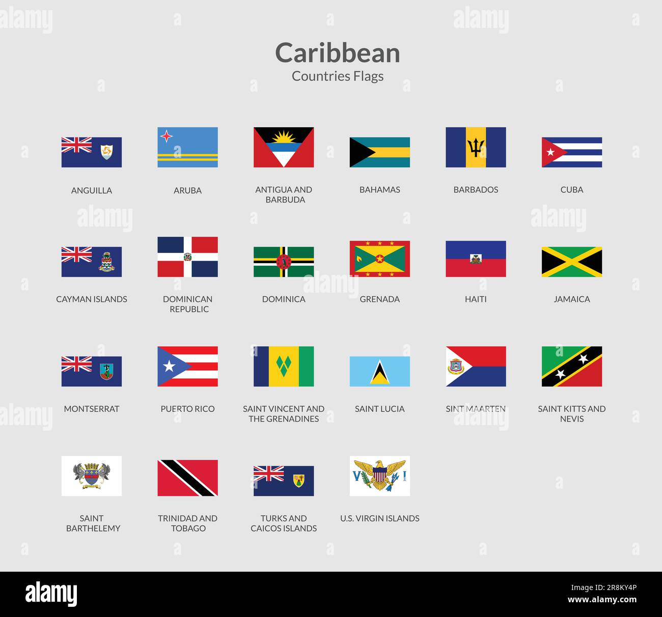 Banderas De Los Paises Del Caribe