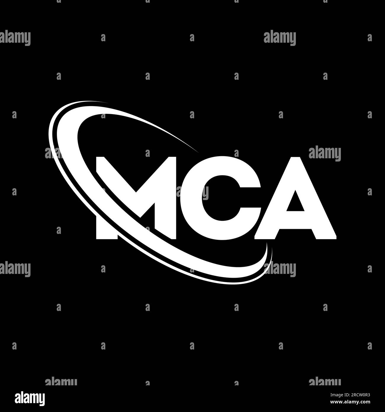 Logotipo De Mca Carta De Mca Diseño De Logotipo De Carta Mca