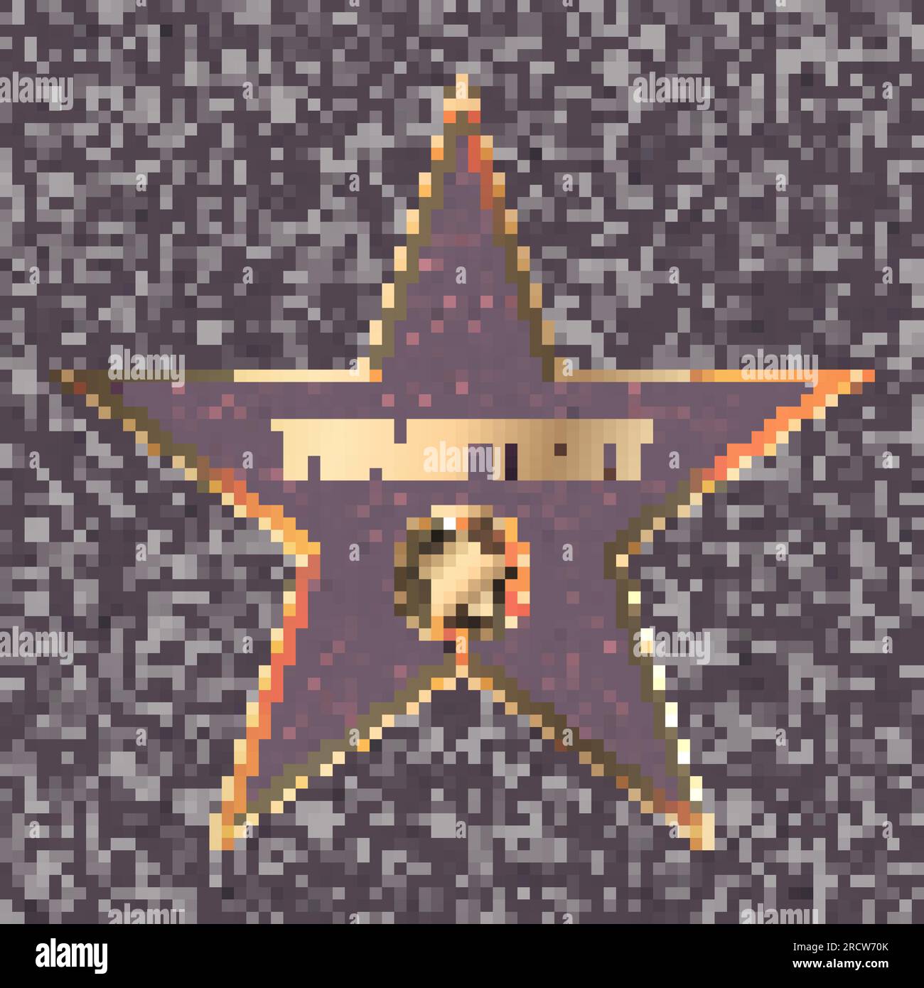 Vector De Estrella Del Paseo De La Fama De Hollywood