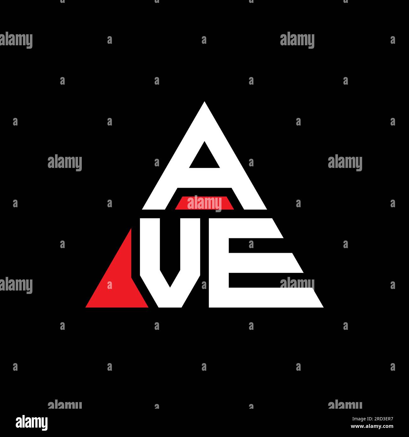 Ave Triángulo Letra Logo Diseño Con Forma De Triángulo Ave Triángulo