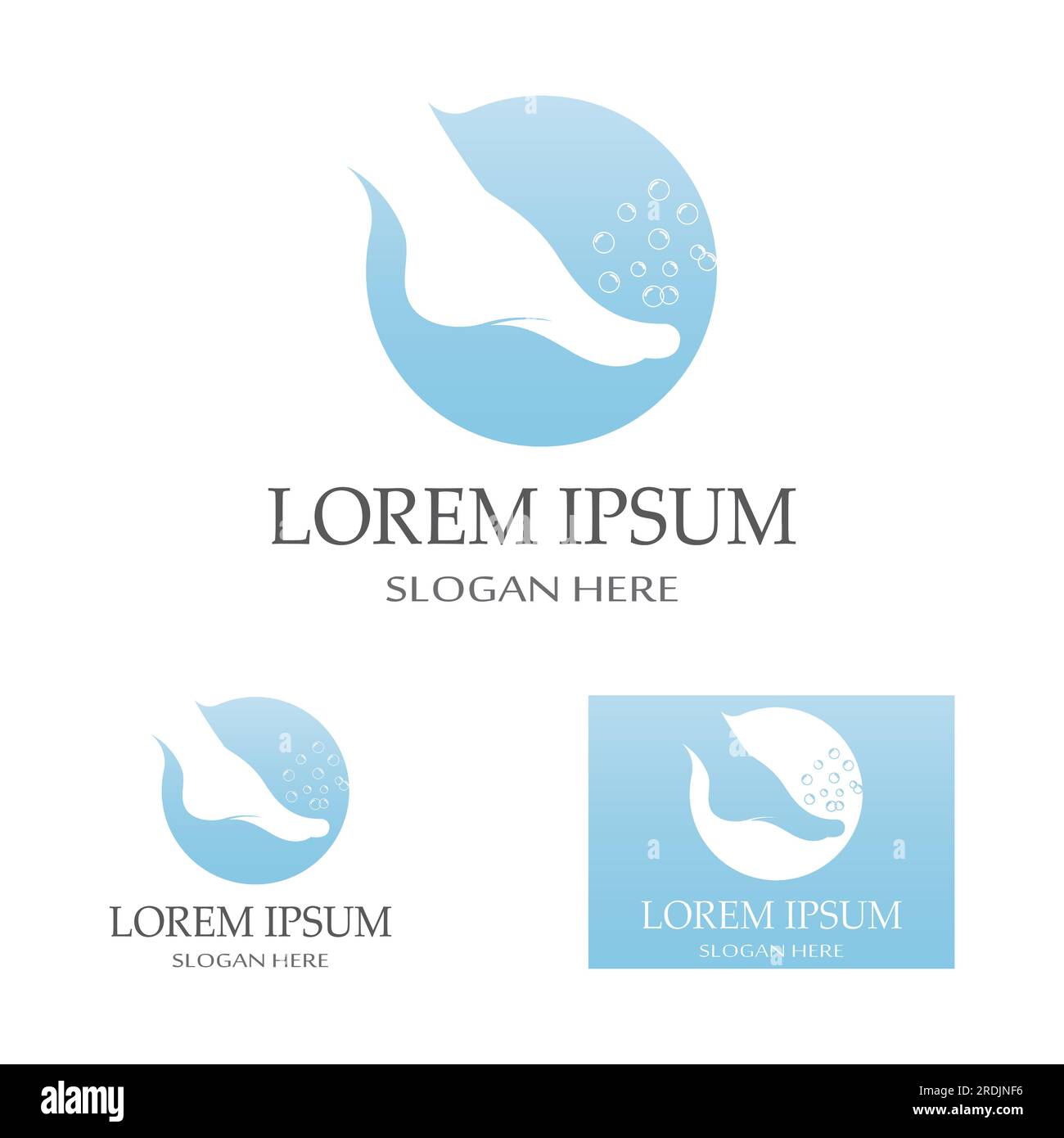 Diseño del logotipo del pie con un concepto moderno Imagen Vector de ...