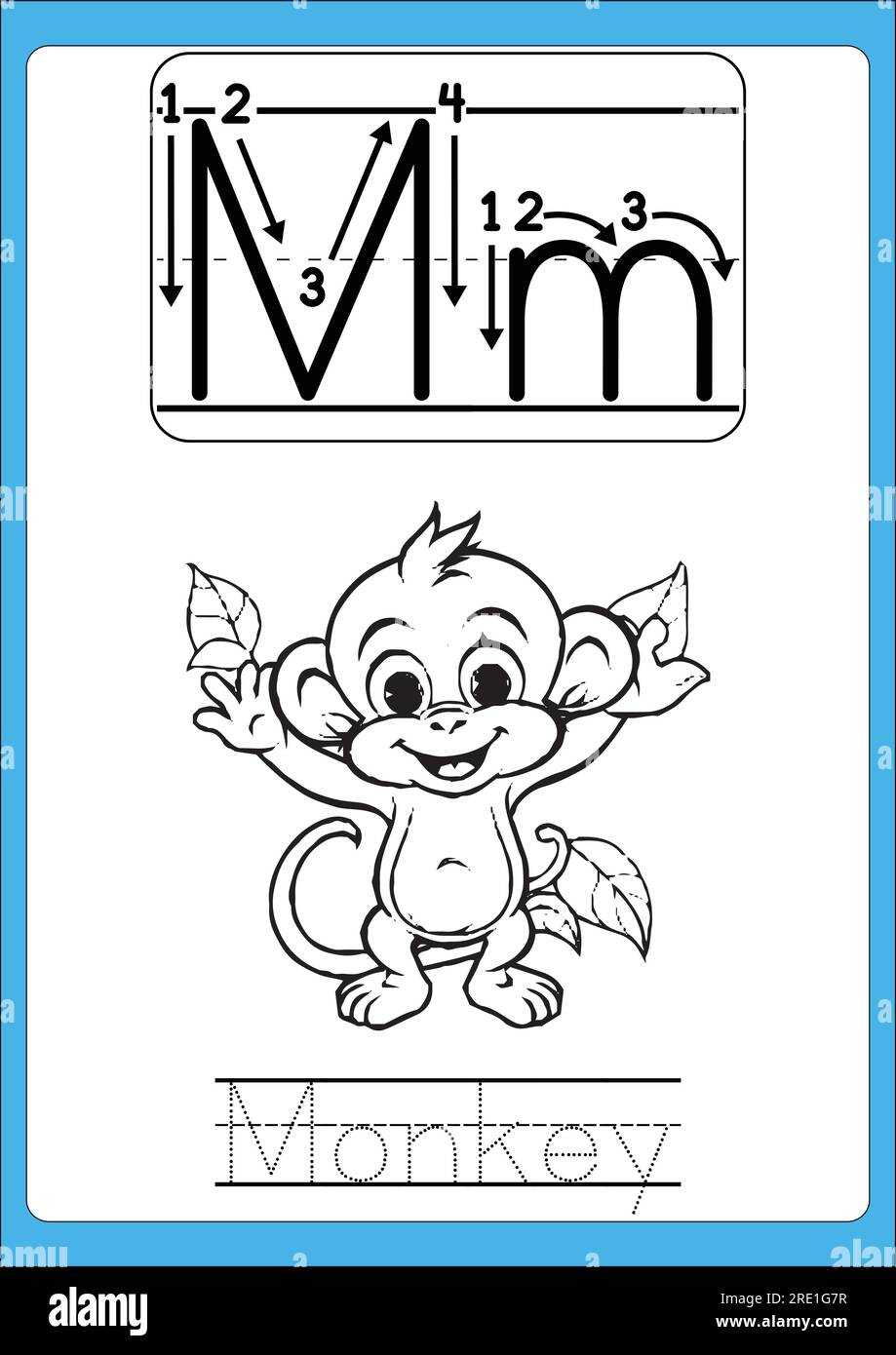 Hoja De Trabajo De Seguimiento De La Letra M