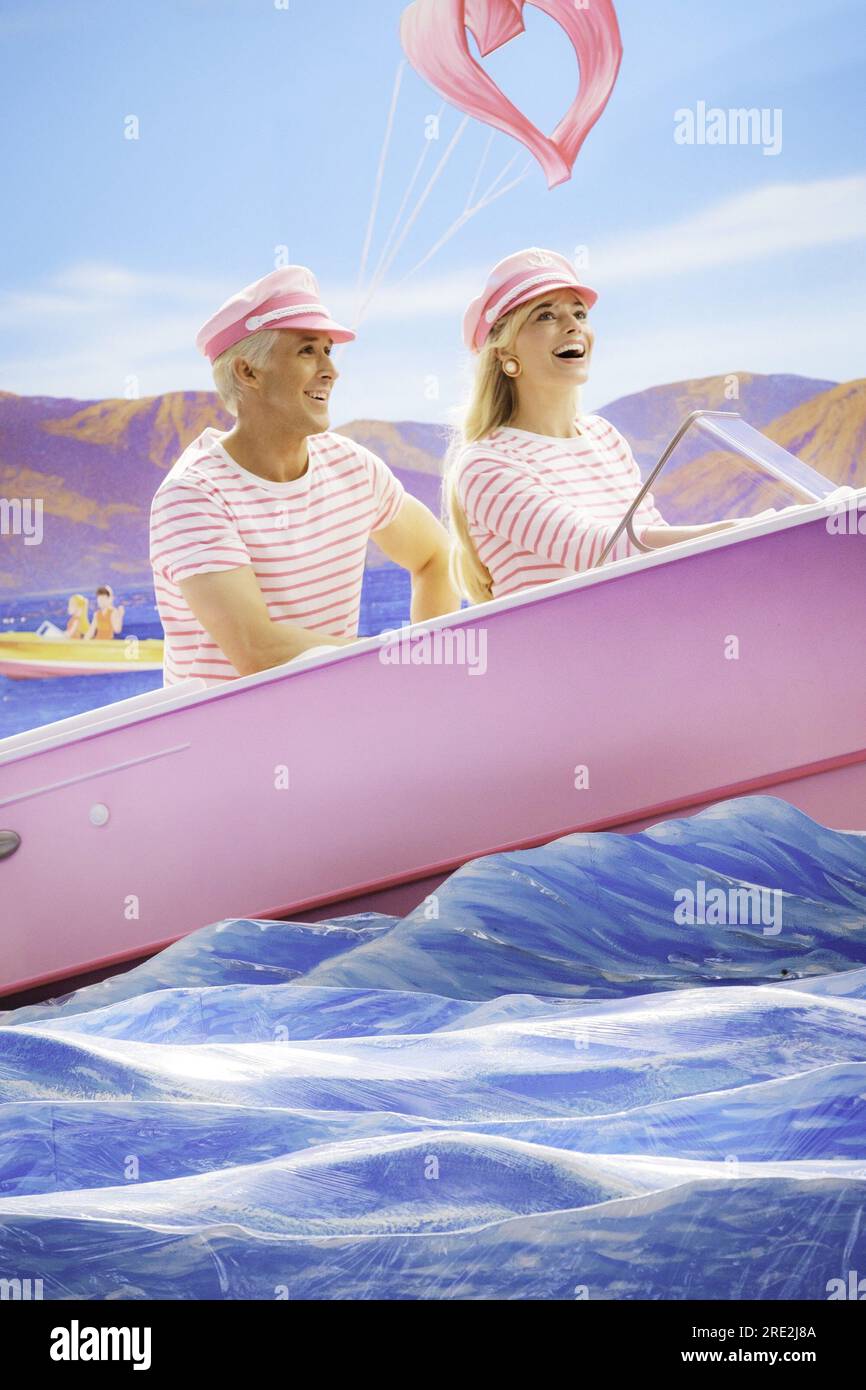 Barbie Desde La Izquierda Ryan Gosling Margot Robbie 2023 Ph Jaap