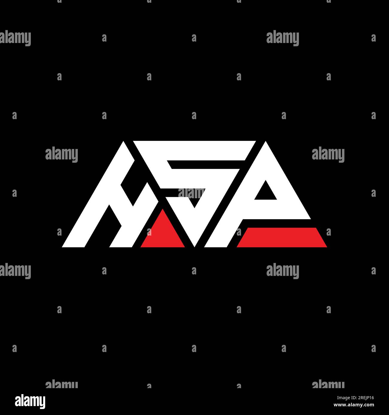 Diseño De Logotipo De Letra Triángulo Hsp Con Forma De Triángulo Hsp