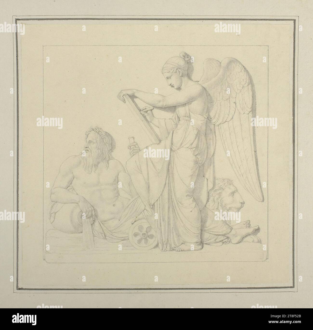 Némesis y el dios del río Arno, Johann Friedrich Overbeck, 1814 - 1829 ...