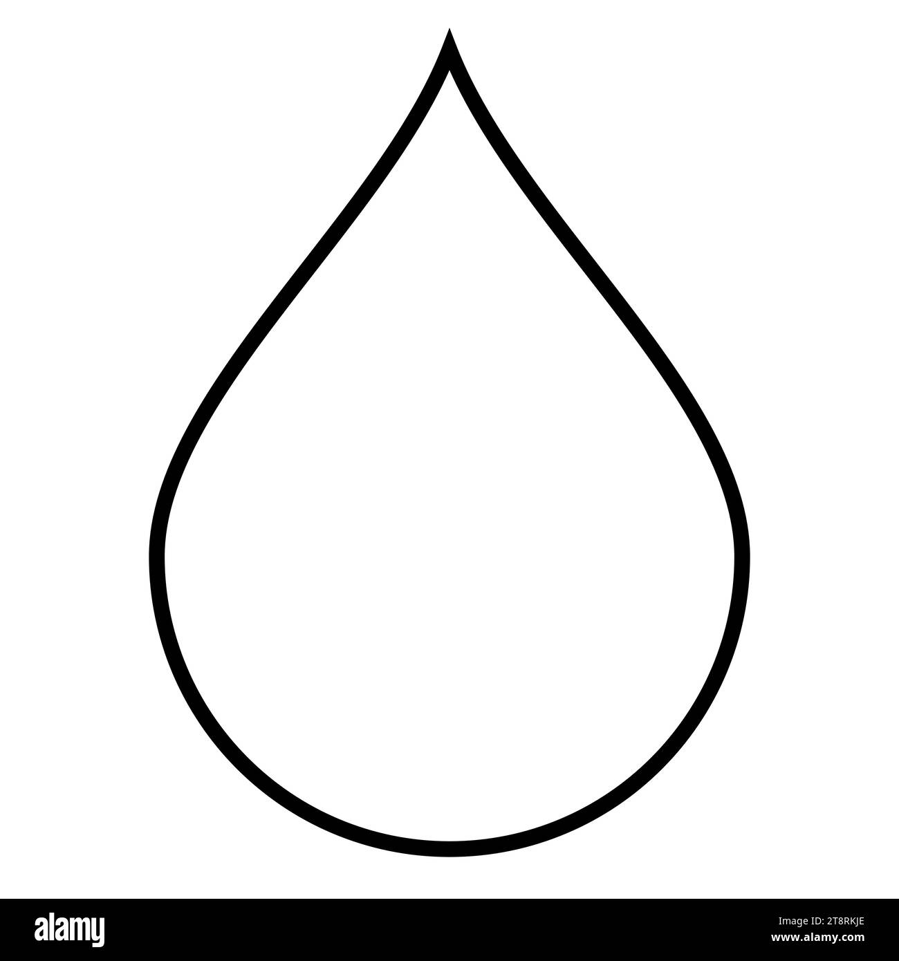 gota de forma de agua - ilustración de símbolo de silueta vectorial en ...
