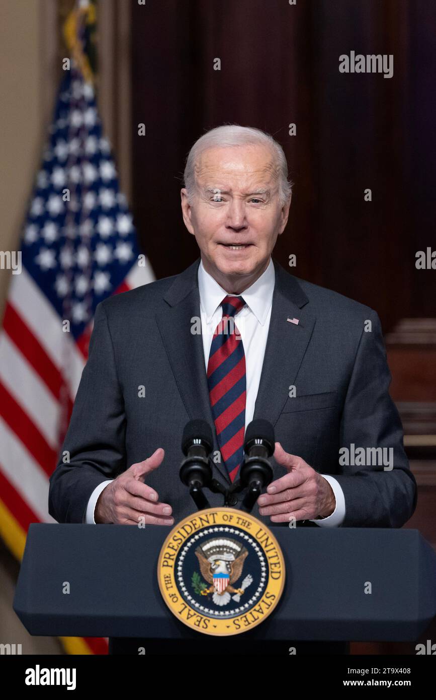 Washington Estados Unidos 27 De Noviembre De 2023 El Presidente