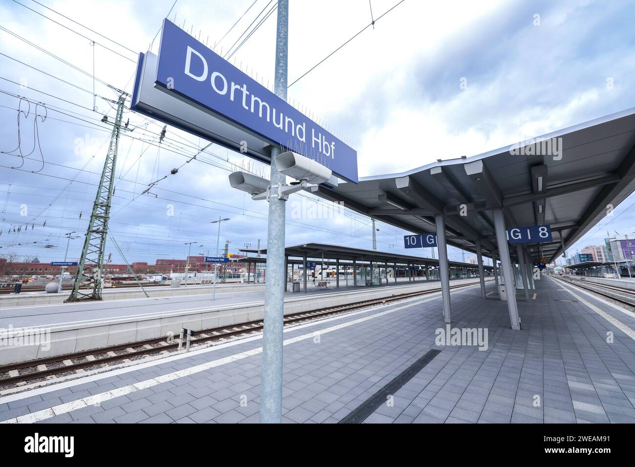 24 01 2024 Streik Der Lokfuehrergewerkschaft Gdl Leere Bahnsteige Am