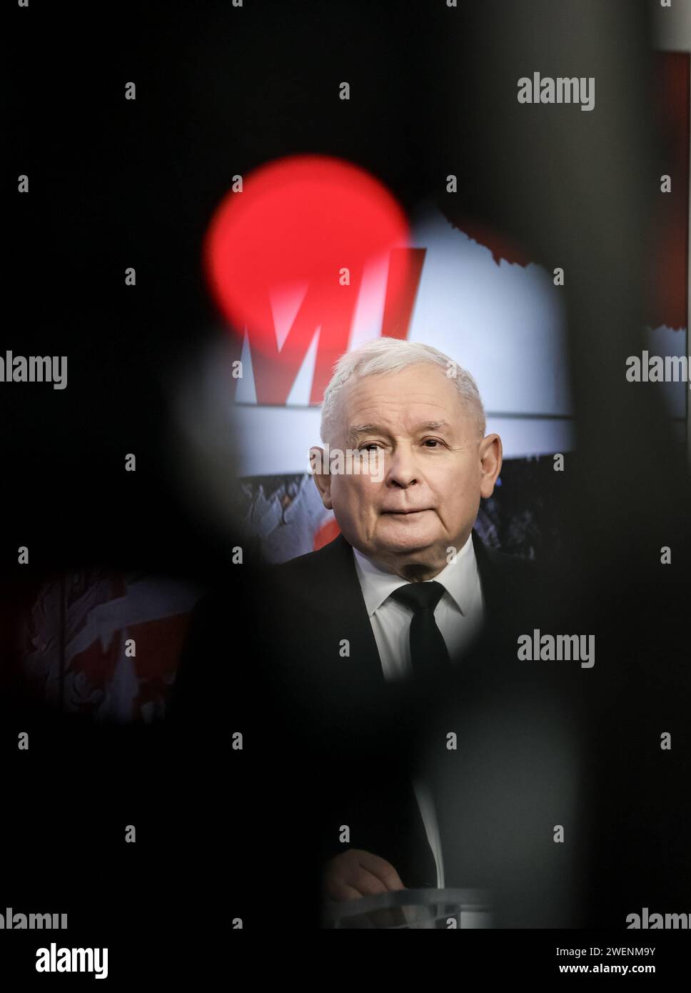 Jaroslaw Kaczynski Líder Del Partido Político Derecho Y Justicia Da