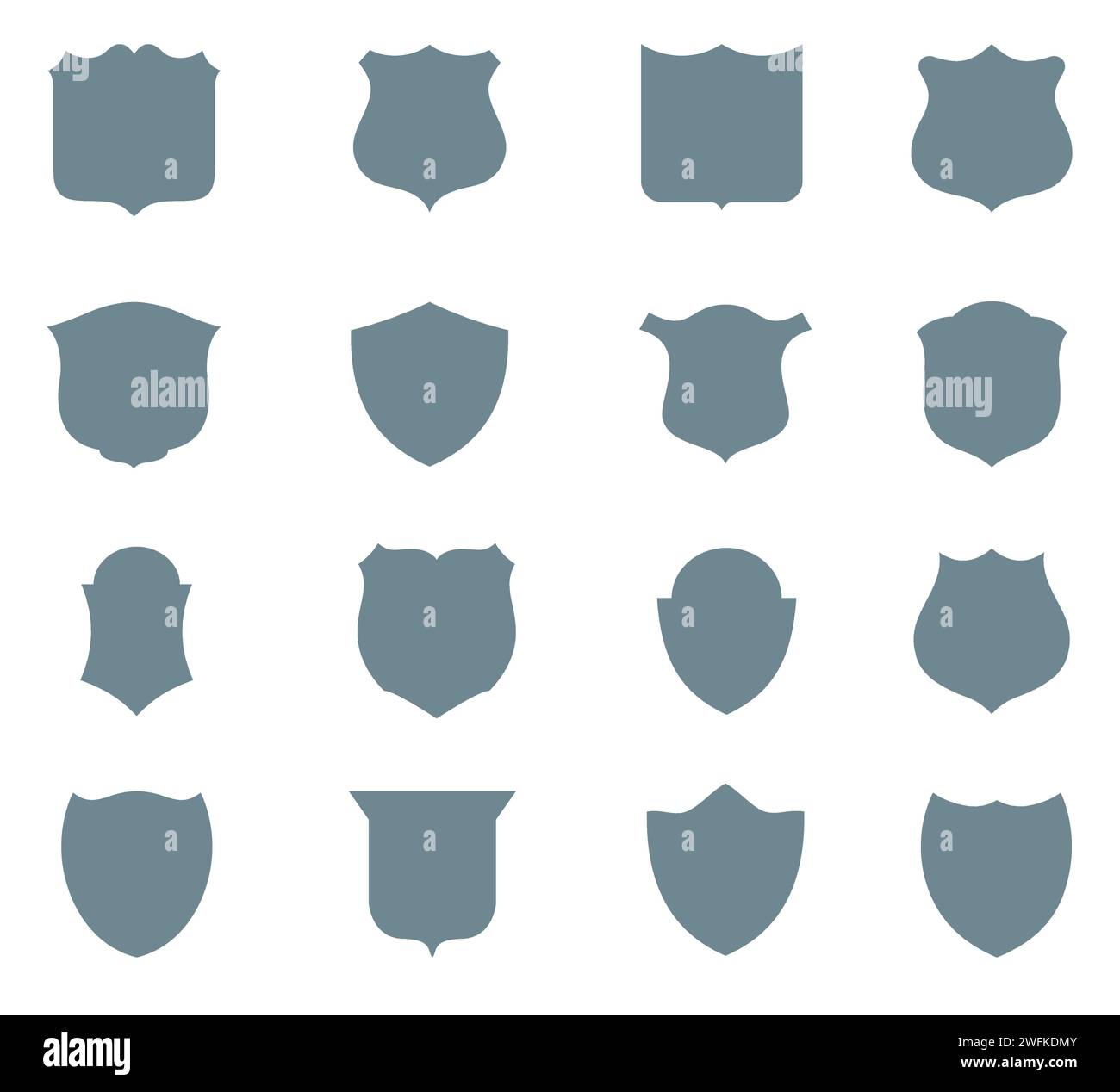 Vector De Forma De Escudo