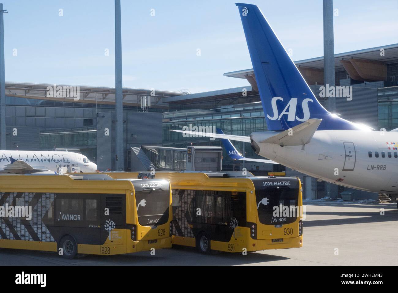 '31.03.2023, NORUEGA, OSLO - Aeronaves SAS y autobuses eléctricos ...