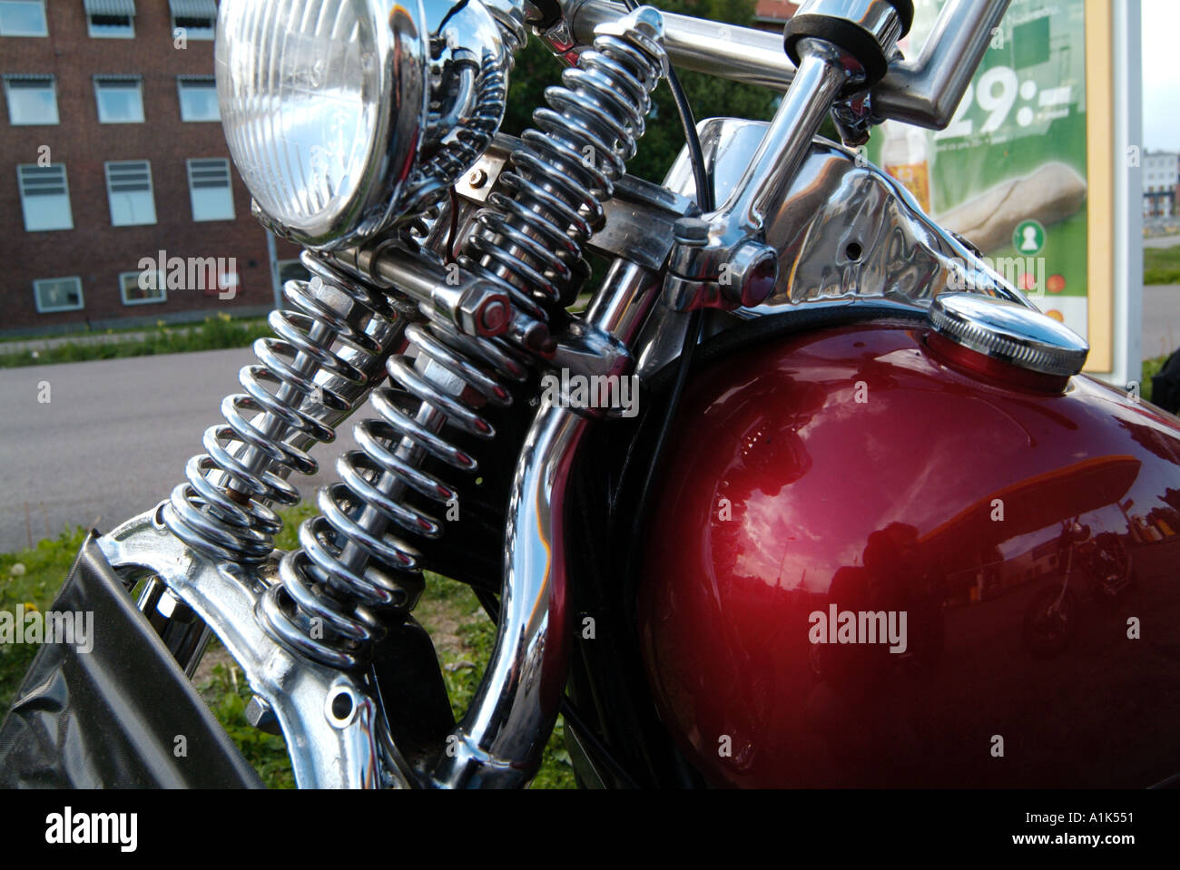 Customised Harley Davidson Motorcycle Fotos e Imágenes de stock - Alamy