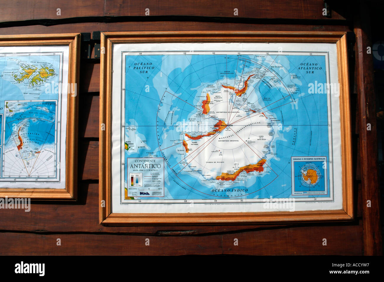 Mapa De La Antártida Fotografía De Stock Alamy