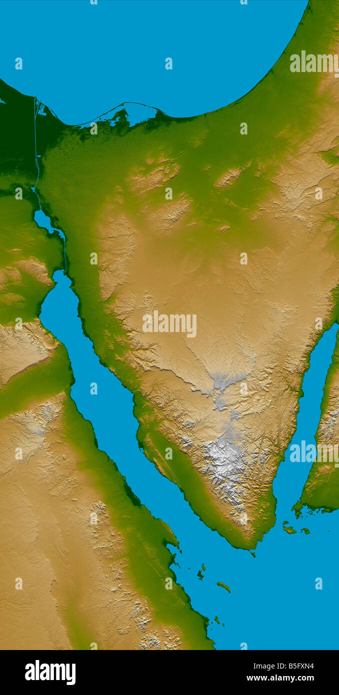 Map Of Sinai Peninsula Fotos e Imágenes de stock - Alamy