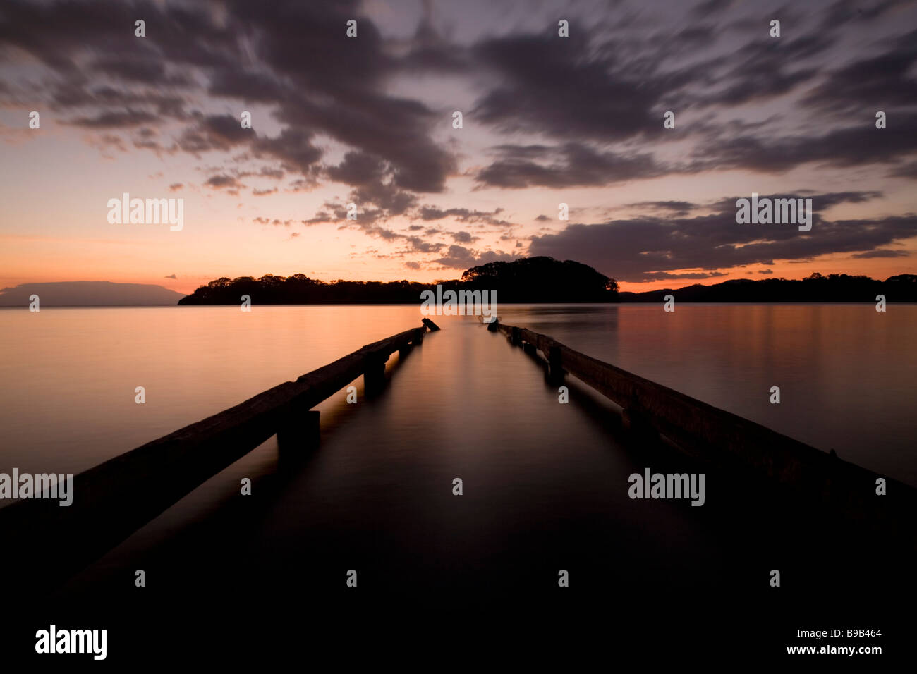 Una vista desde una de las islas del archipiélago de Solentiname en el ...
