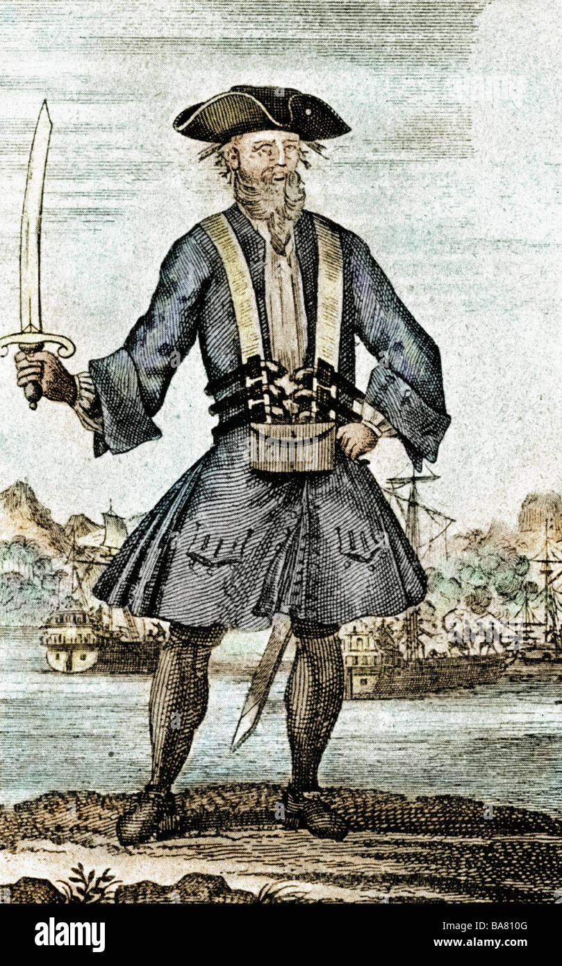 Enseñar Edward Blackbeard Circa 1680 22 11 1718 El Pirata