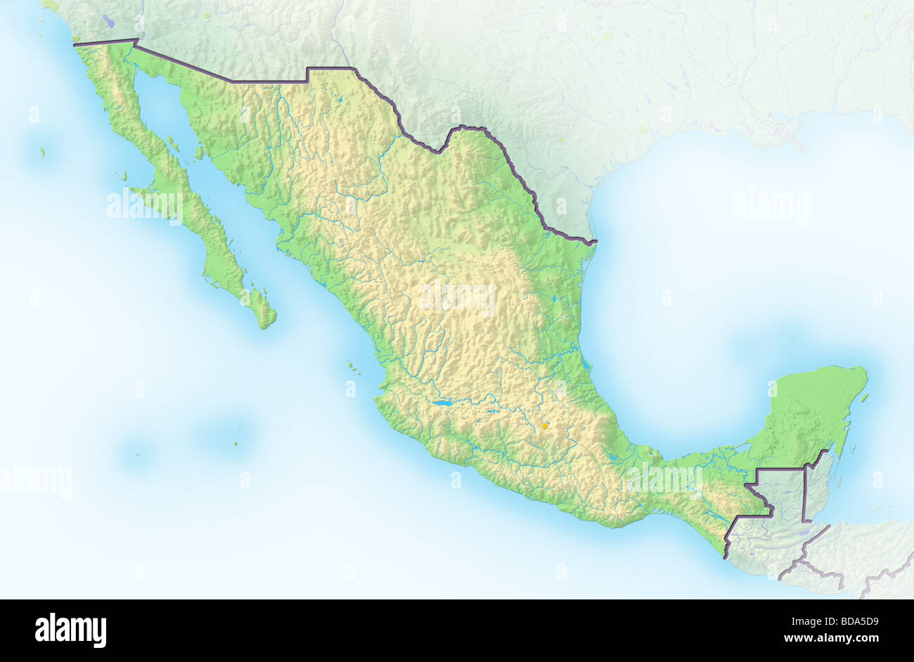 Mapa De Relieve De Mexico Fotos E Imágenes De Stock Página 2 Alamy