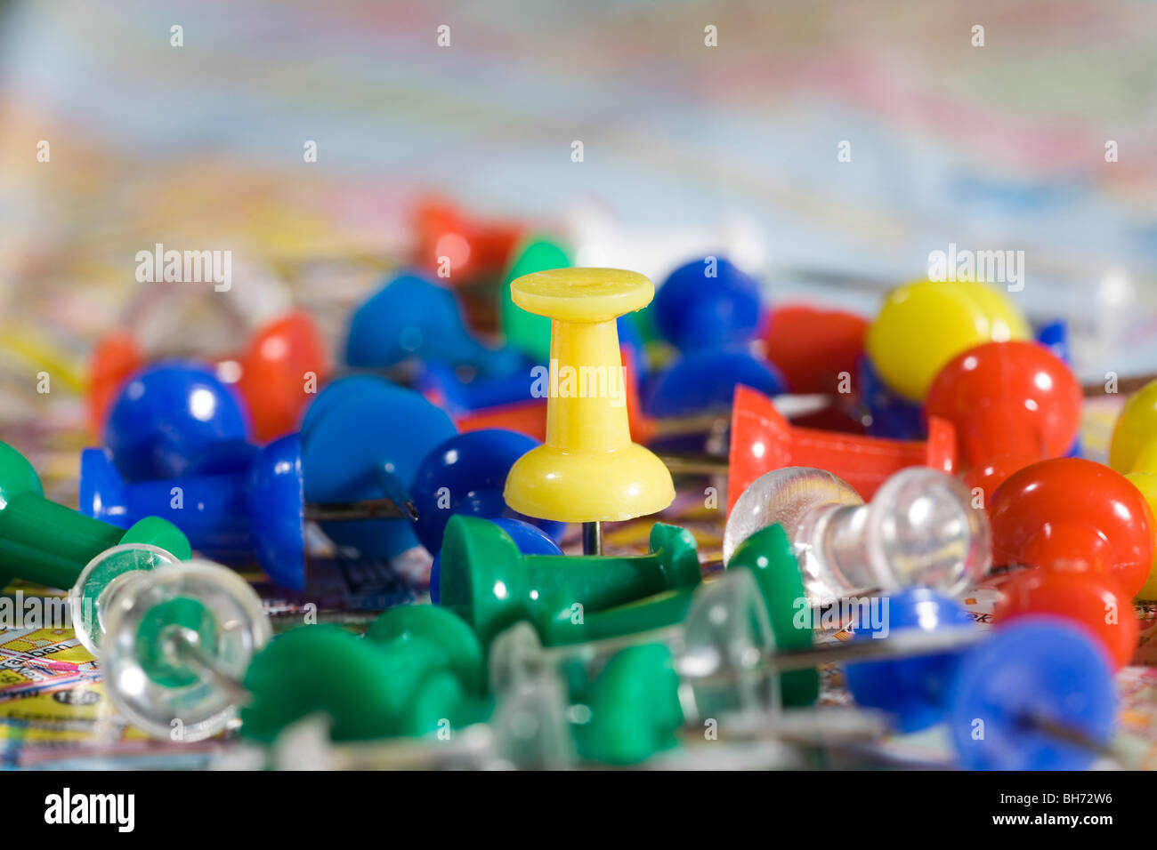 Mapa De Los Estados Unidos Con Chincheta