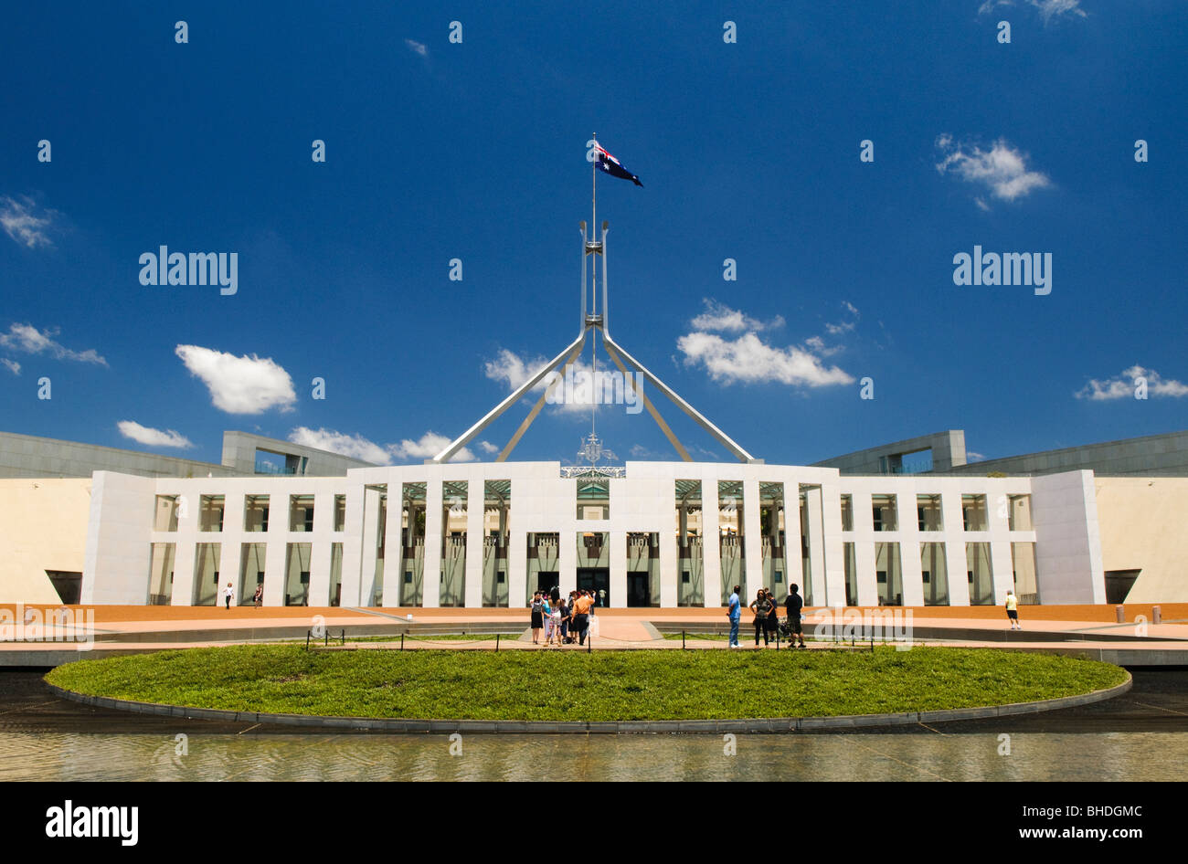 Canberra Australia El Parlamento Es El Lugar De Reunión Del