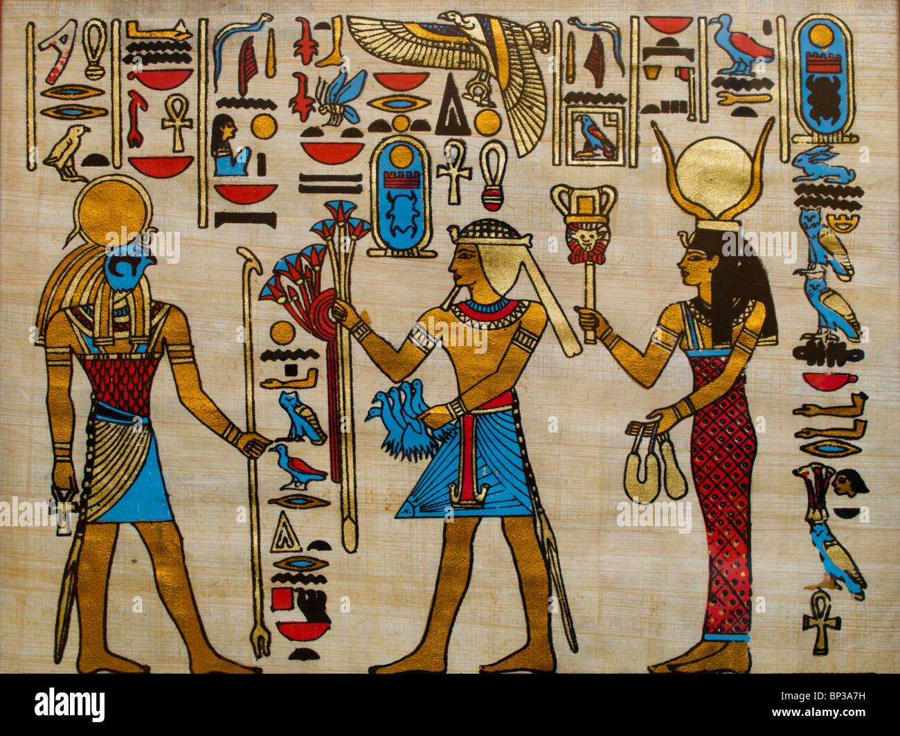 Pinturas Em Papiro Egipcio Antigo