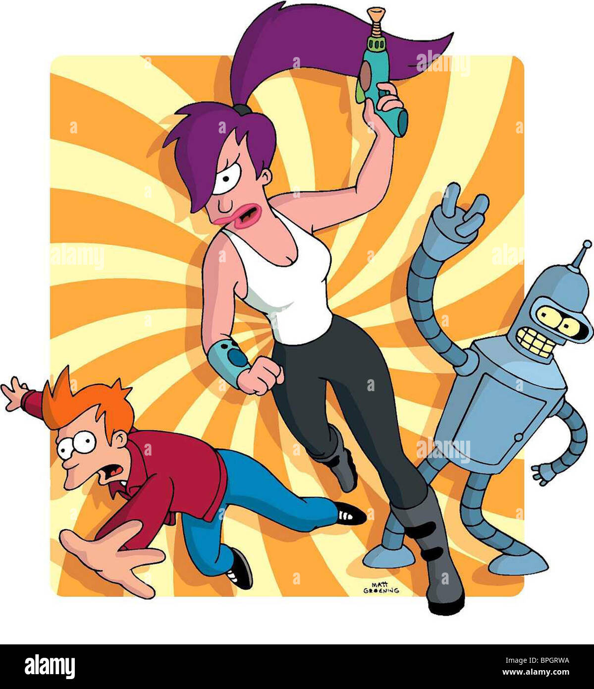 Philip J Fry Turanga Leela Bender Bending Rodriguez Futurama 1999