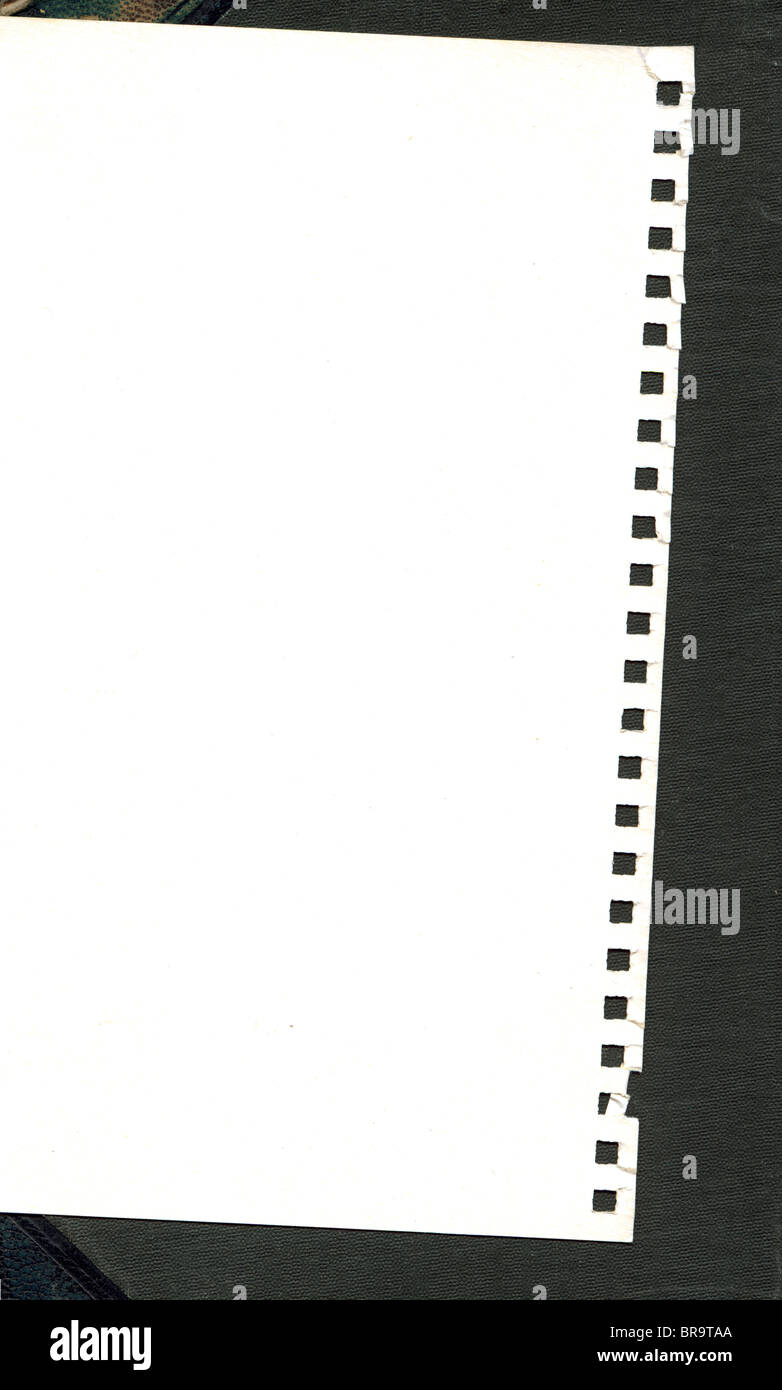 Hojas De Papel Perforadas