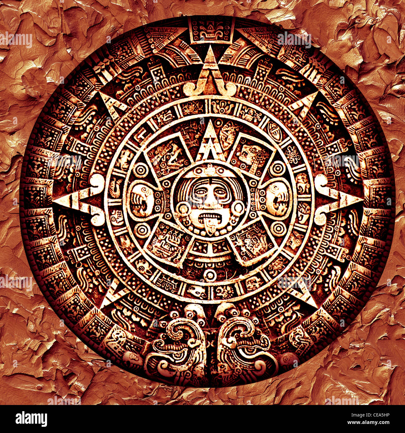 Calendario Azteca Maya Arte Mural Azteca Tallado Cnc, 52% OFF
