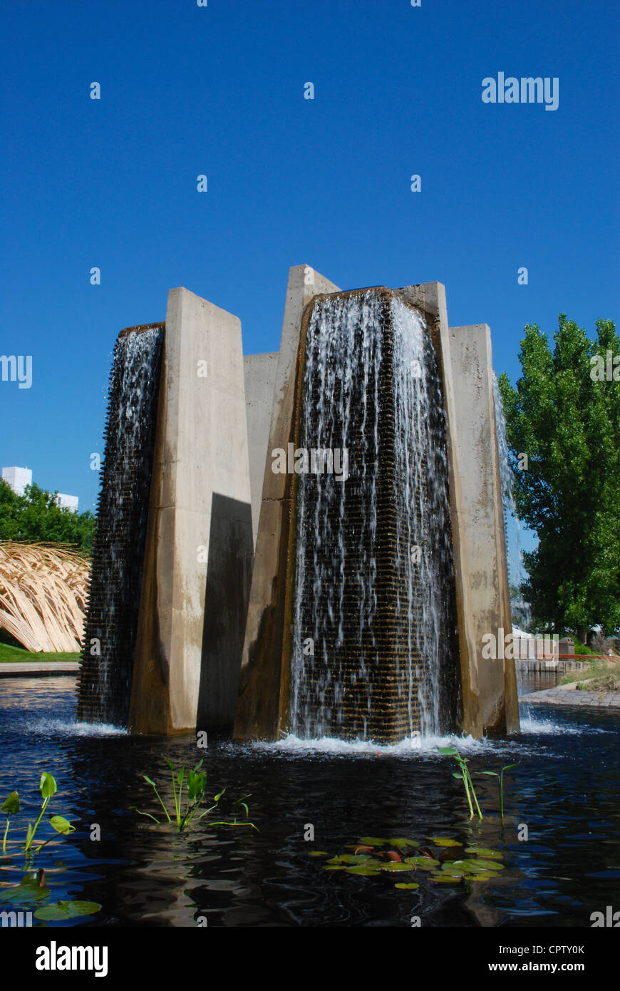 Fuente Cascada En El Patio Delantero