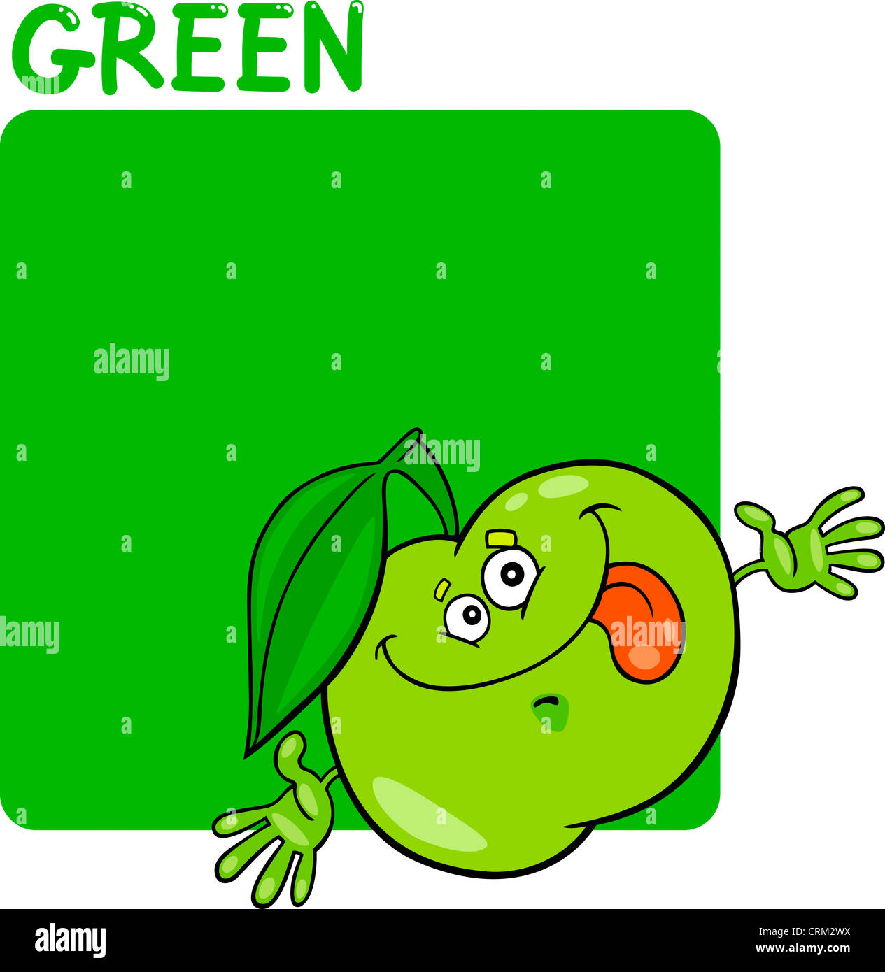 Escudo De Dibujos Animados Verde