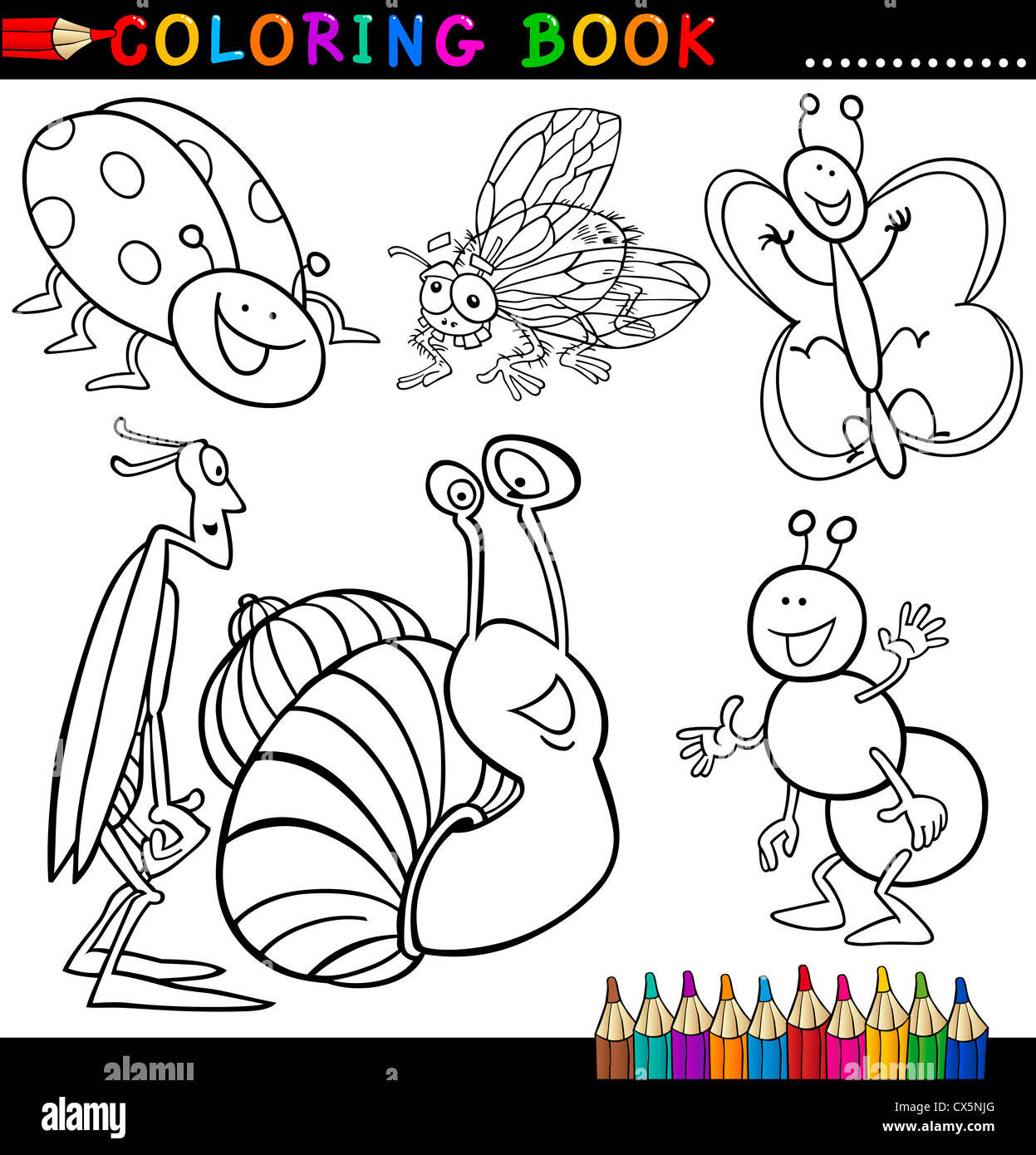 Dibujosdeinsectosparacolorear