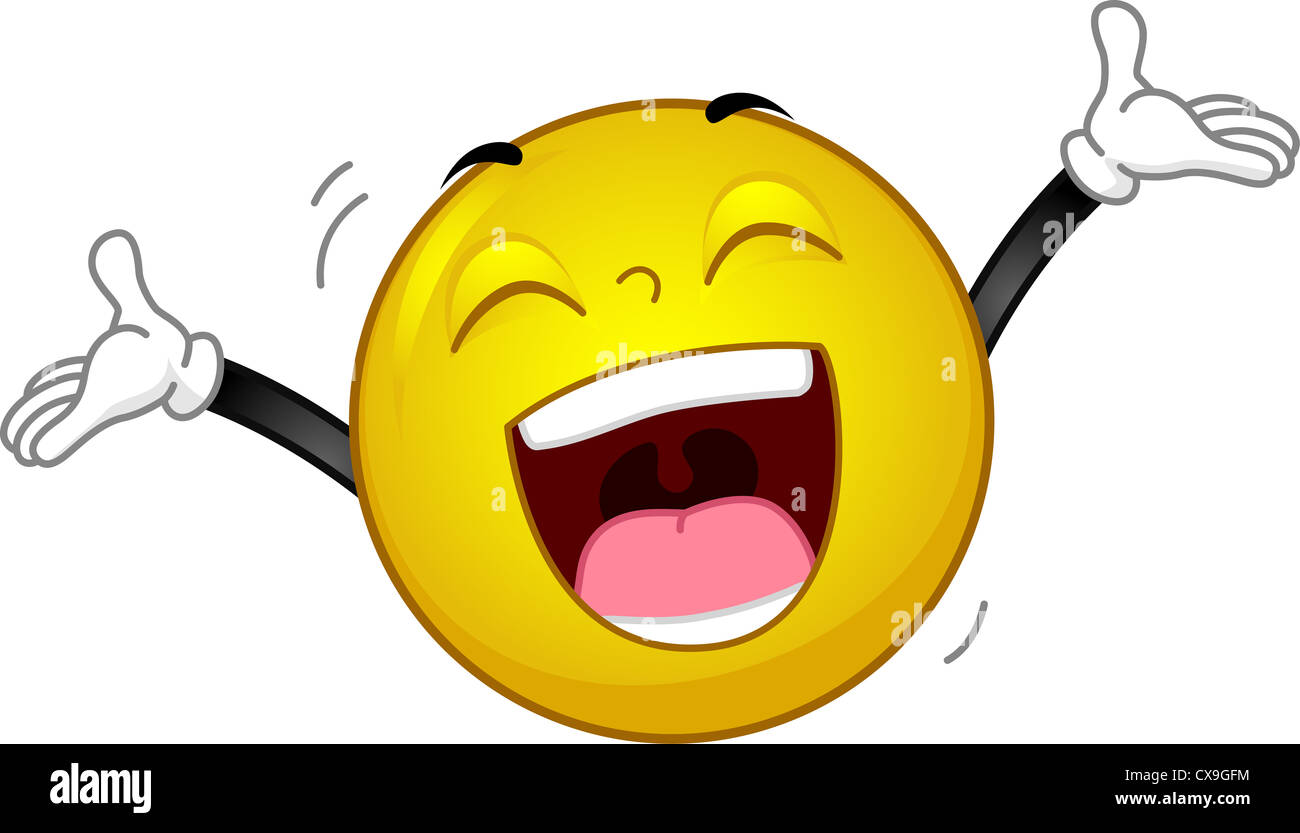 Ilustración De Un Emoticono Risa Fotografía De Stock Alamy