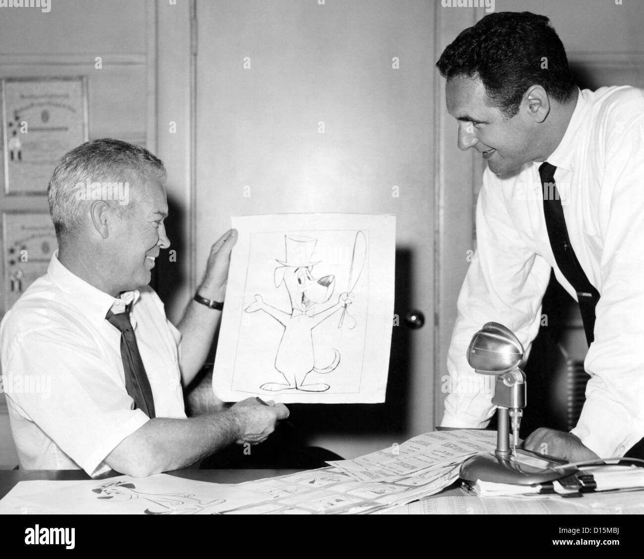 Hanna Y Barbera Retrato William Hanna Joseph Barbera Animadores