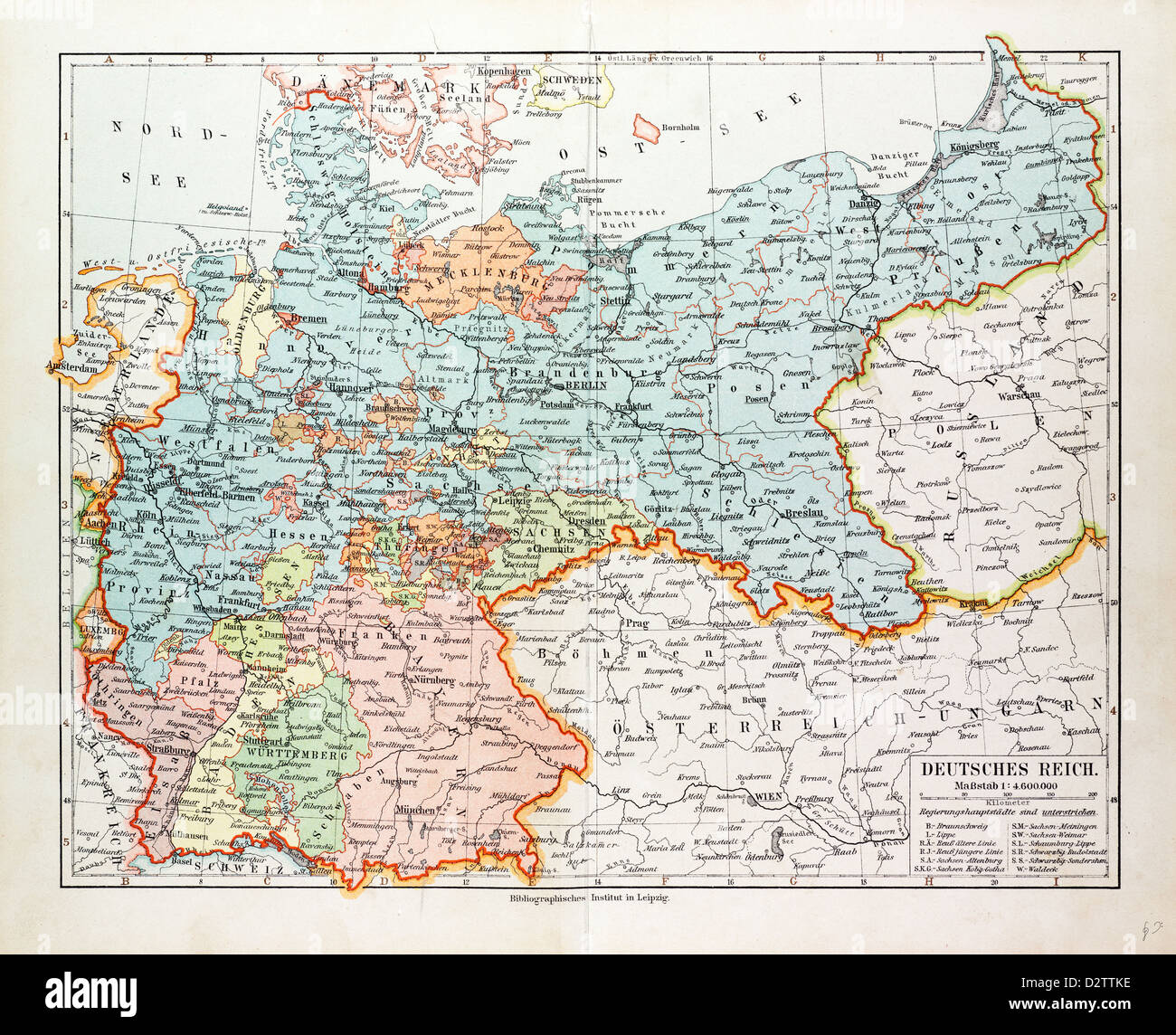 Mapa Del Imperio Aleman 1914
