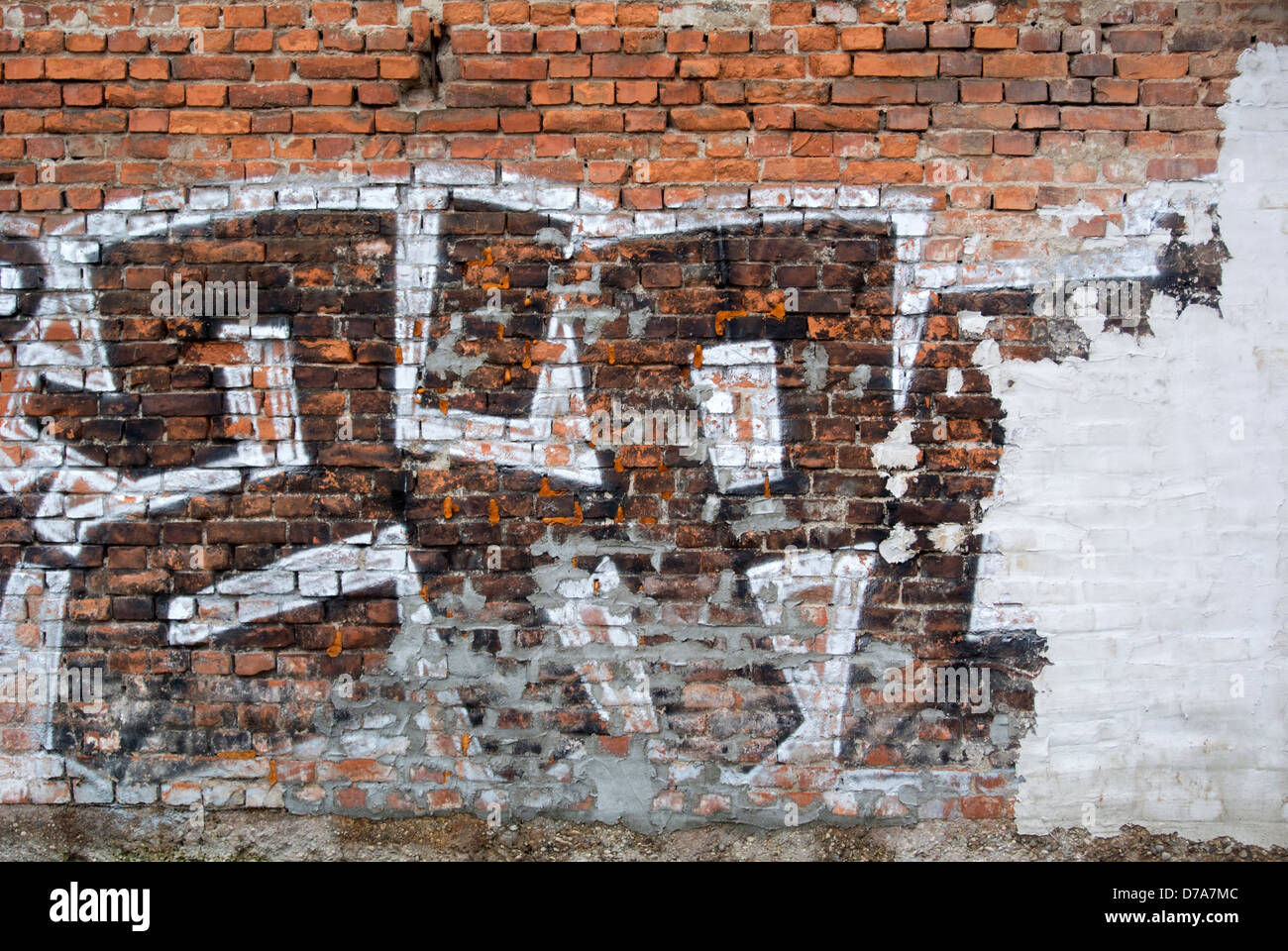 Graffiti On Brick Wall Fotografías E Imágenes De Alta Resolución Alamy