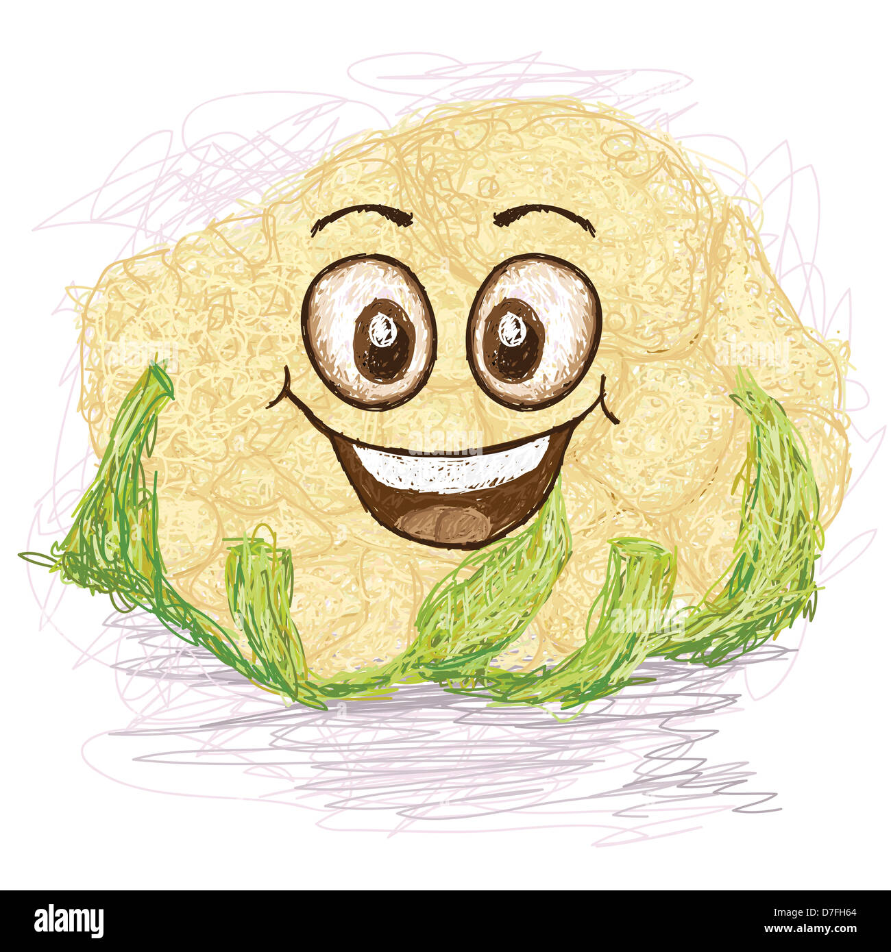 Dibujos Animados De Coliflor