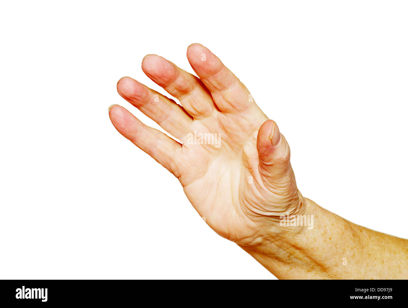 Dedo extendido extendido de la mano Fotos e Imágenes de stock - Alamy