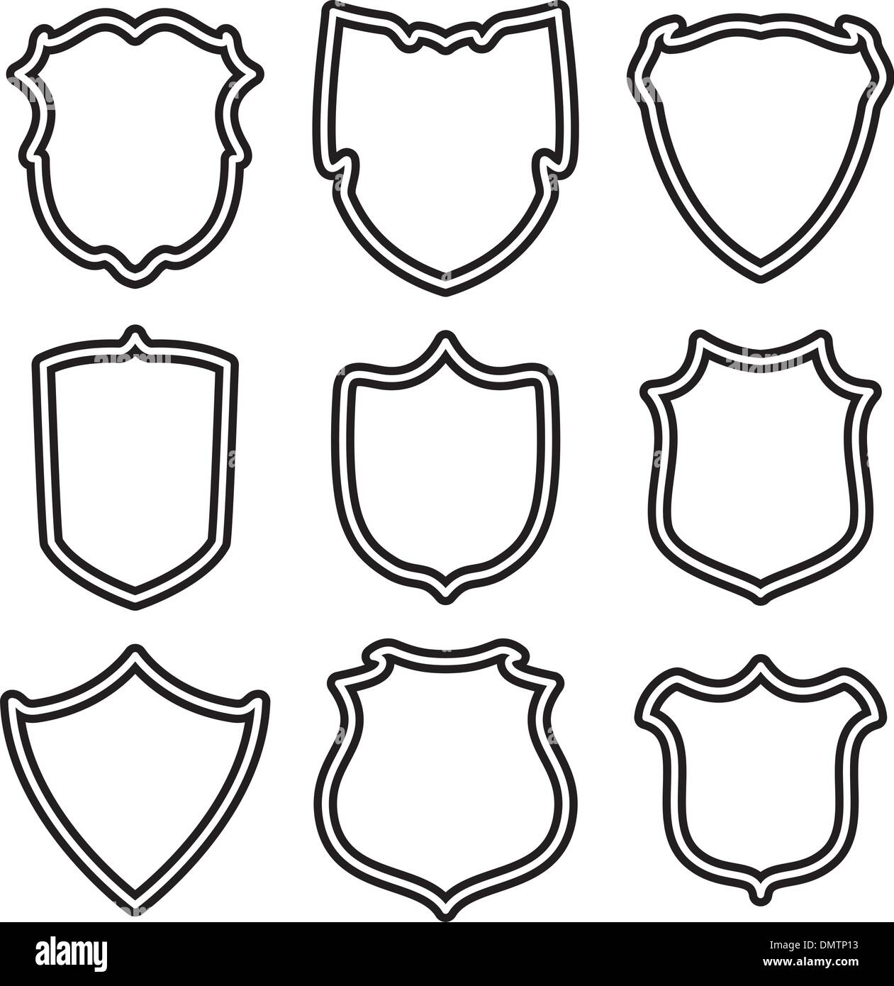 Escudos heraldicos vectores Imágenes vectoriales de stock - Alamy