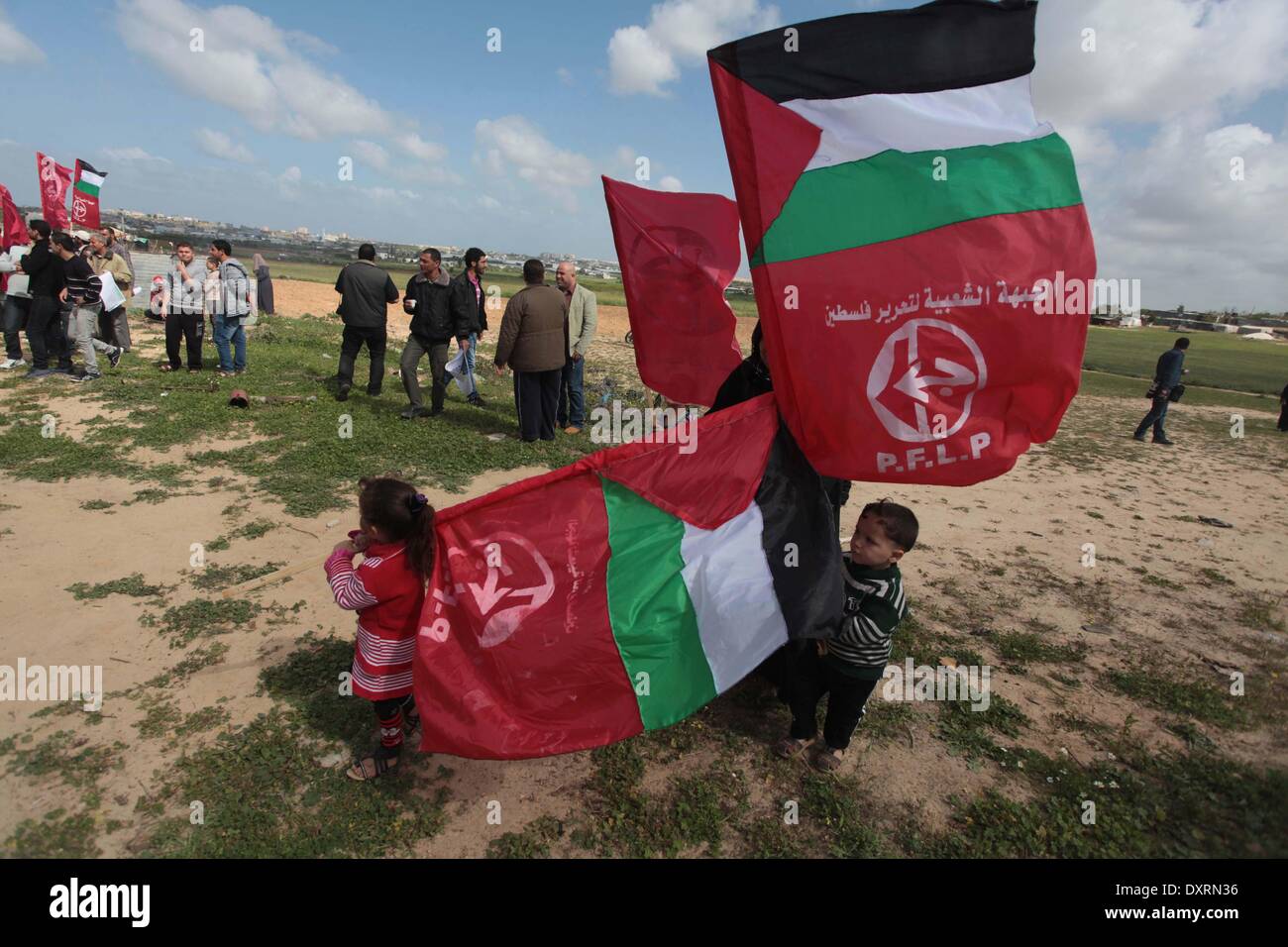 La Ciudad De Gaza Franja De Gaza Territorio Palestino 30 Mar 2014