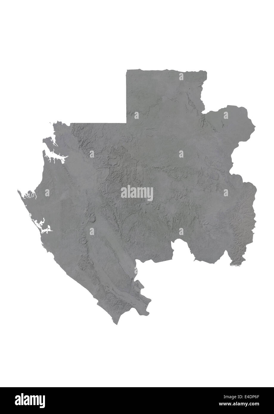 Mapa En Relieve De Gabón Imágenes Recortadas De Stock Alamy