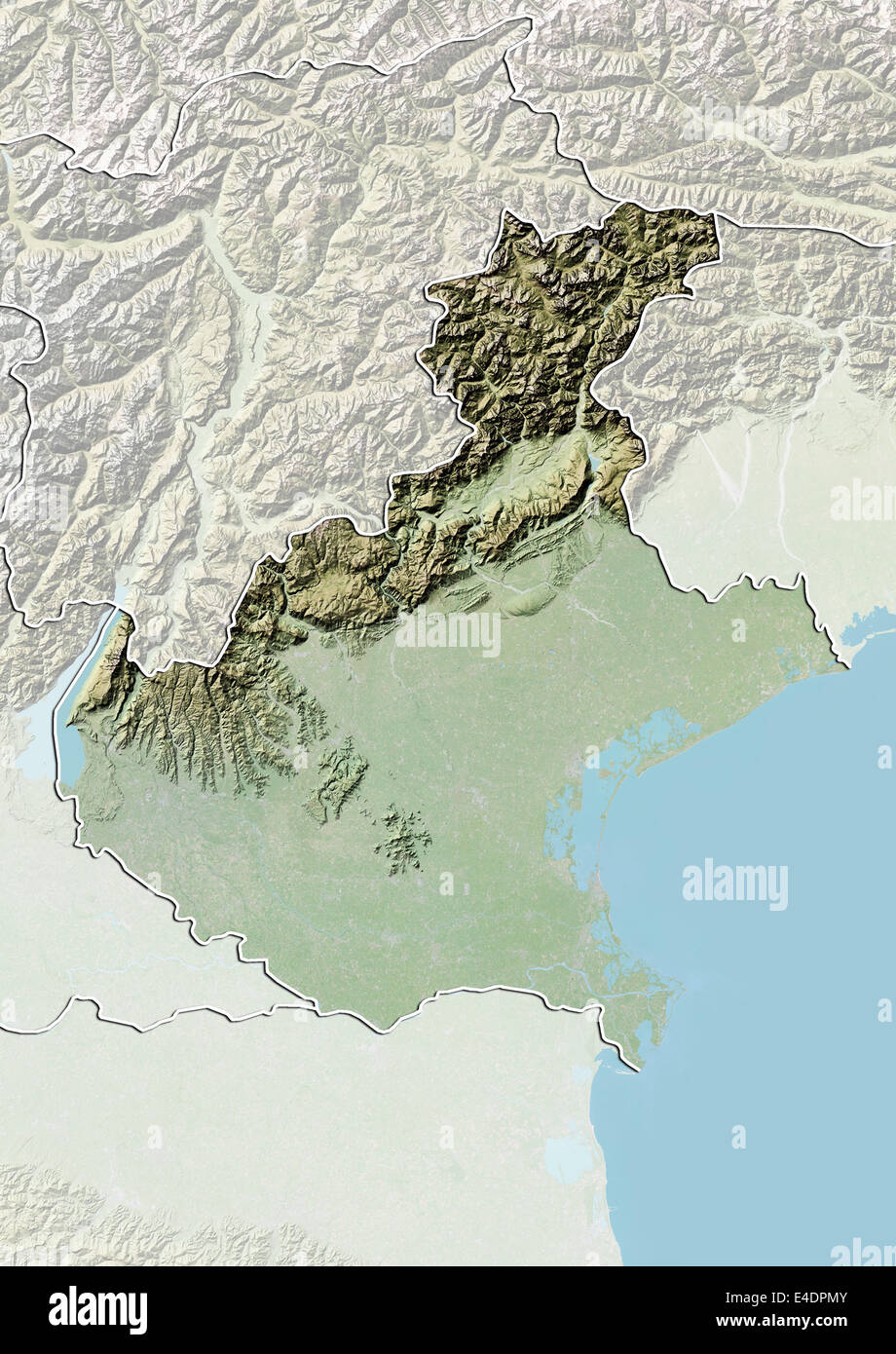 Mapa Geográfico Italia Región Del Véneto Turismo