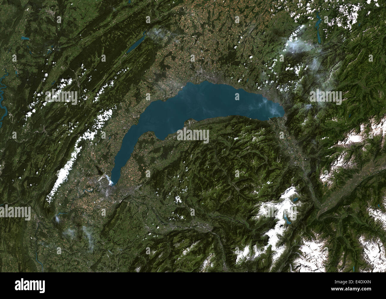 Mapa De Lac Leman